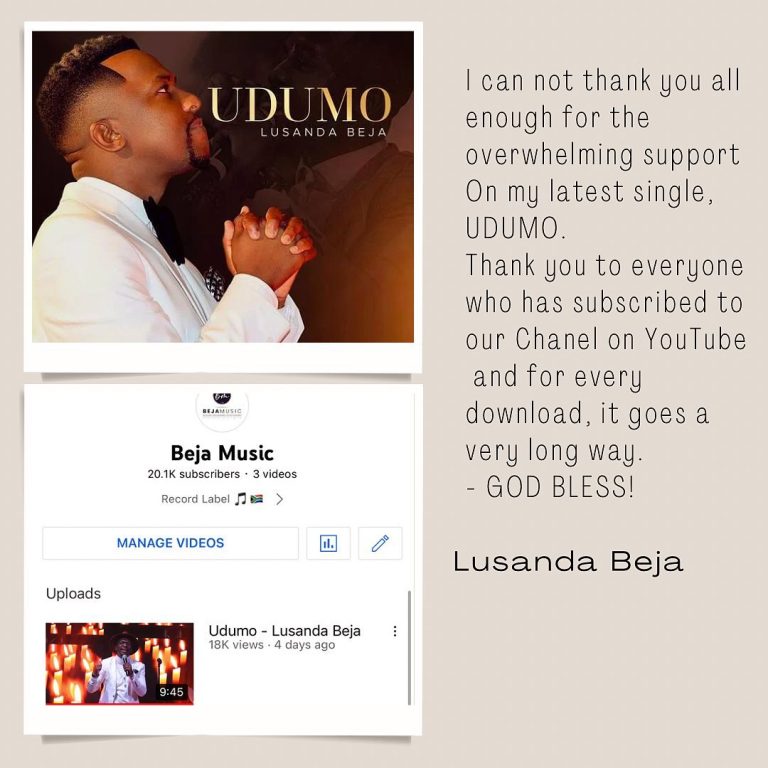 Udumo Lyrics by Lusanda Beja - Gospel Corner Online